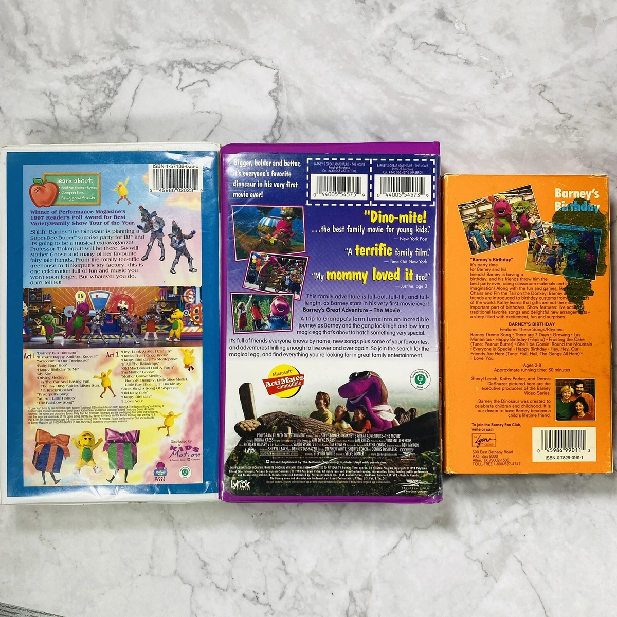 Barney Vhs Box