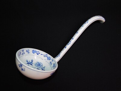 Antique Meissen Porcelain Ladle Blue Onion Pattern 11" Long | eBay