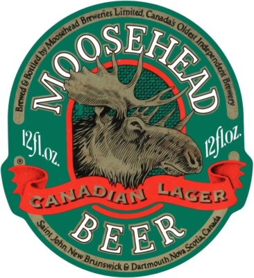 Moosehead Beer, Canadian Lager NEW Sign: 28" Tall Diecut Style - USA ...