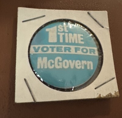 Vtg McGovern Campaign Button Anti Vietnam War Peace Protest Pin '72 ...