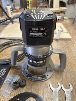 PORTER-CABLE 7518 15A 3 1/4-HP Speedmatic 5 Speed Fixed Base Router ...