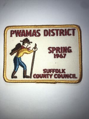 VINTAGE BSA Patch Pwamas District Spring 1967 Suffolk County Council. S ...
