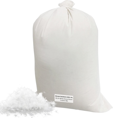 Bulk Goose down Filling 80/20 Natural White down Feather Fill Stuffing ...