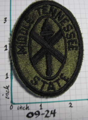 Army vintage Patch JROTC ROTC program MIDDLE TENNESSEE STATE UNIVERSITY ...