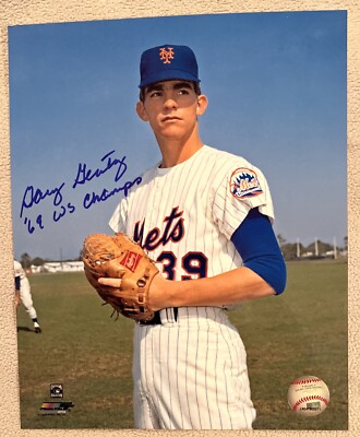 GARY GENTRY SIGNED & Autographed 8X10 PHOTO NEW YORK METS 1969 WS ...
