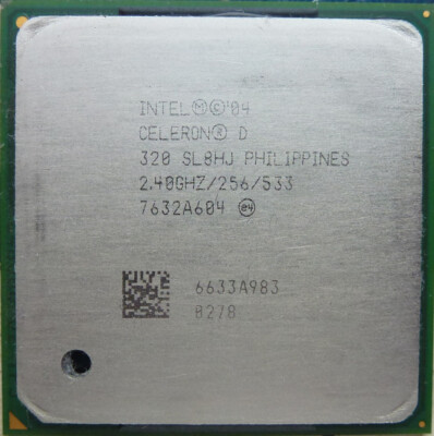 Intel Celeron D 320 SL8HJ 2.4GHz/256KB/533 Socket/socket 478 CPU | eBay ...