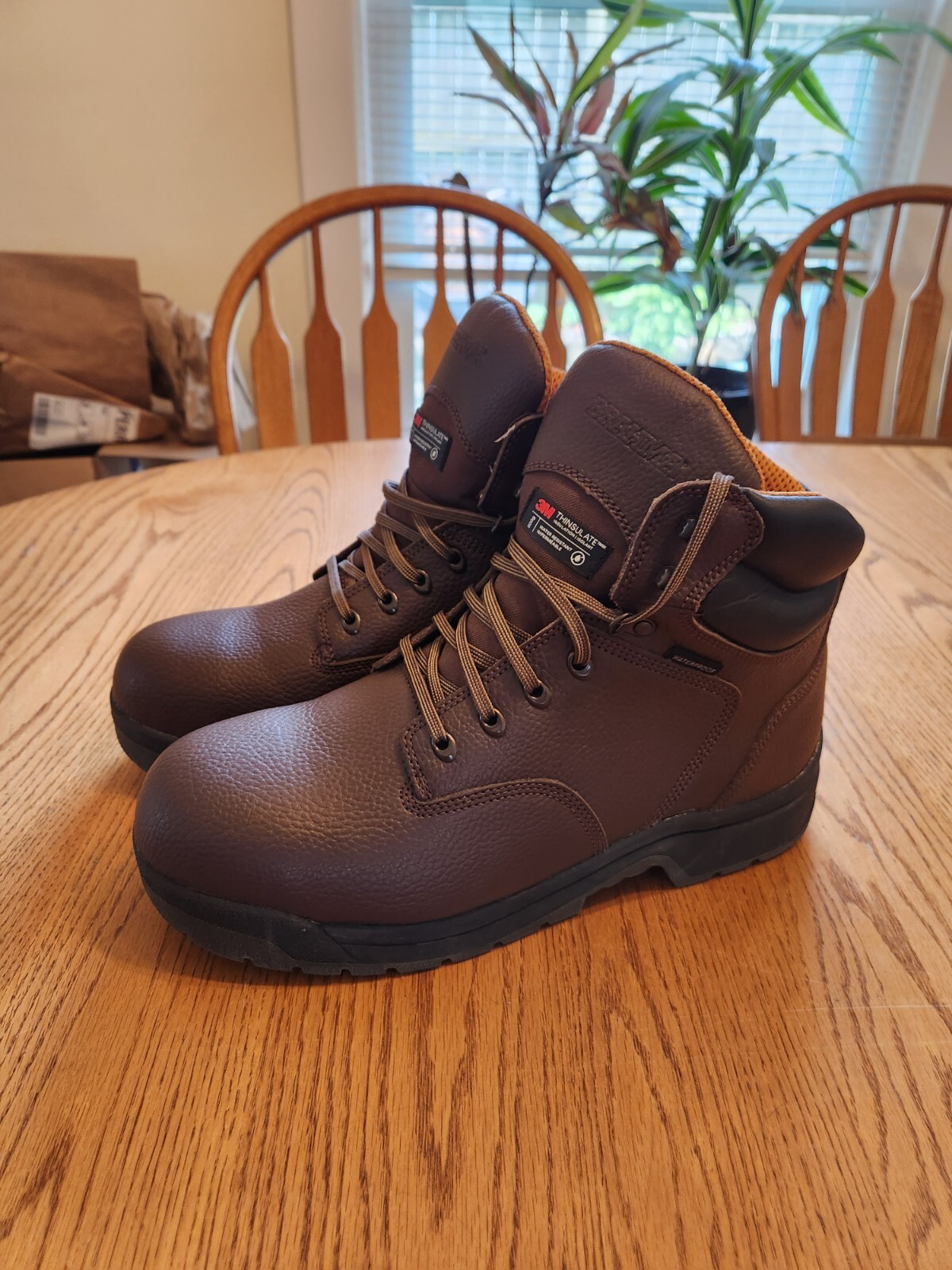 Brahma Men's Liner Waterproof 6" Steel Toe Work Boots - Gem