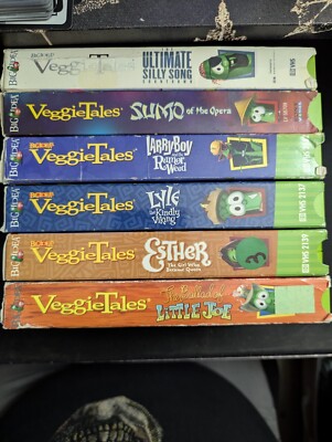 Veggie Tales Lot of 6 VHS Tapes PLUS BONUS CD VeggieTales Videos | eBay