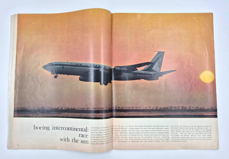 Vintage 1950's AIR FRANCE - JET MAGAZINE - "A Votre Service" - English ...