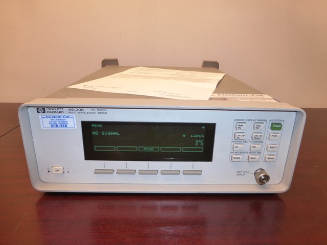 HP Agilent 86120B 700 - 1650 NM Multi-wavelength Meter for sale online ...