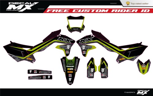 Fits Kawasaki KX450F 2016, 2017, 2018 kxf450 graphic kit decals ...