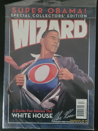WIZARD COMICS MAGAZINE April 2009 PRESIDENT BARACK OBAMA ALEX ROSS ...
