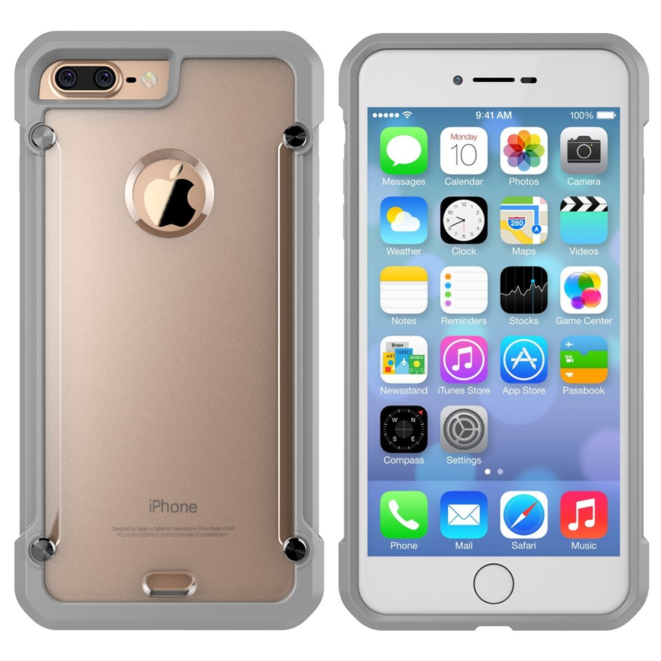 IPhone 7 & 8 Plus Luxury Ultra-Slim Defender Shockproof Hybrid TPU Case ...