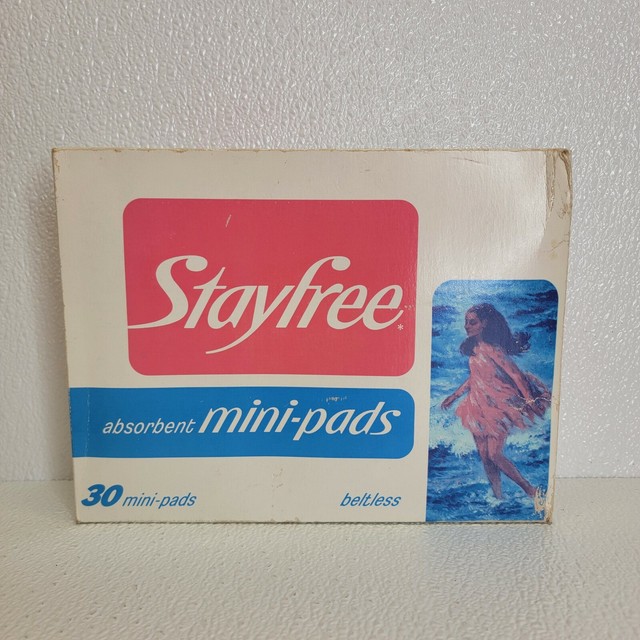 Vintage Stayfree Feminine Care Sanitary Napkins 30 Mini-pads Missing 1 ...