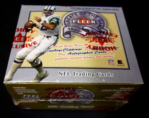 NFL Fleer Greats of the Game 1900 - 2000 Trading Card Sealed Box ...