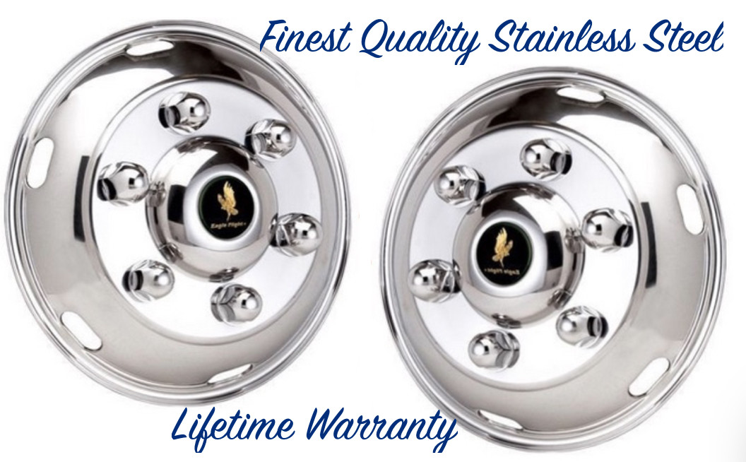 19.5" Isuzu 6 Lug Frr Fsr Hd Npr Nqr Wheel Simulator Rim 2 Front Wheel ...