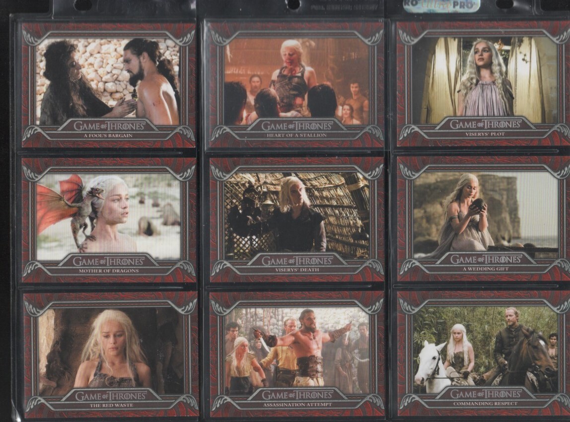 2023 Game of Thrones Art & Images Saga of Daenerys Targaryen 78 card no ...