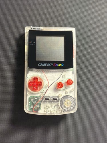 Custom Modded GAMEBOY Color Front Lit Display LED Mod GBC Clear ...