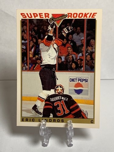 ERIC LINDROS 1993-94 Topps Premier SUPER ROOKIE #121 Flyers | eBay