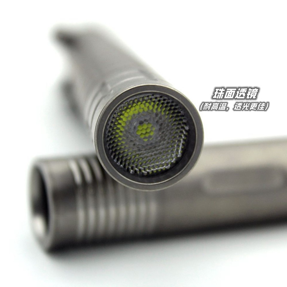 EDC Titanium Alloy Torch LED Flashlight Torch Pocket Light Outdoor ...
