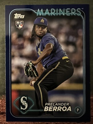 2024 Topps Series 1 Blue Border RC Prelander Berroa Seattle Mariners | eBay