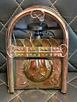 Retro 1950s Brass-toned Tin Jukebox Wind Up Music Box | eBay