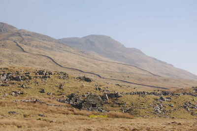 Photo 12x8 Former quarry buildings below Craig yr Hyrddod Amnodd-wen ...
