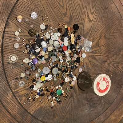 Antique Button Collection Including Jar | eBay