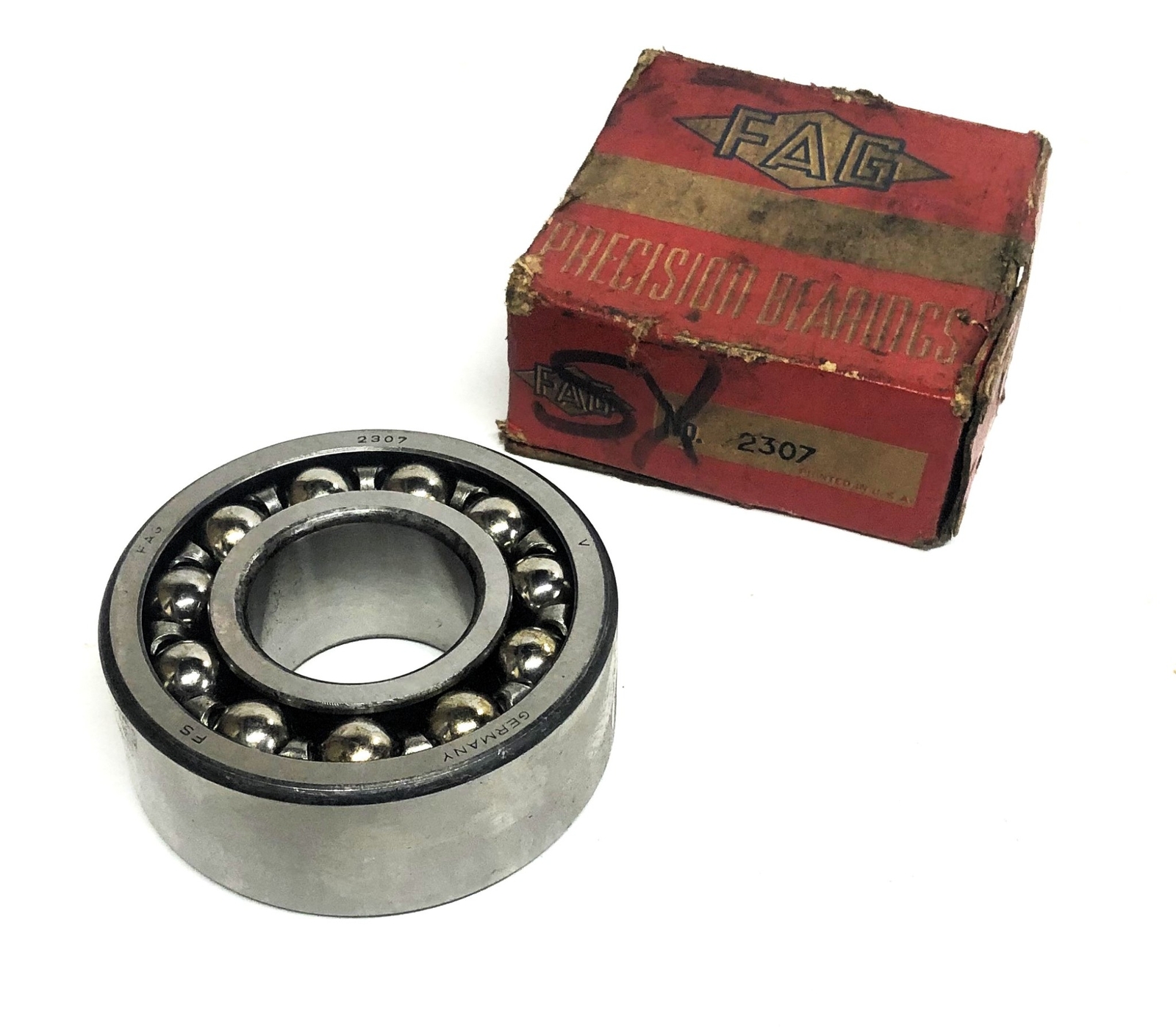 FAG Double Row Self Aligning Ball Bearing 2307 NOS | eBay