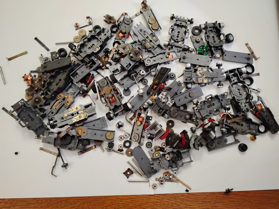 Vintage Aurora Ho Slot Car Tjet AFX Lot Bodies Chassis & Parts Junk ...