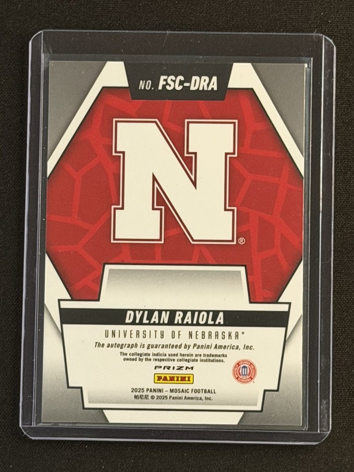 2025 Panini Mosaic Future Scripts NIL Auto Dylan Raiola #FSC-DRA ...