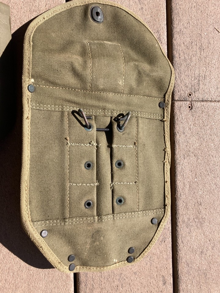 WW II WW2 US Army Military Entrenching Tool E-Tool & Cover 1944 | eBay