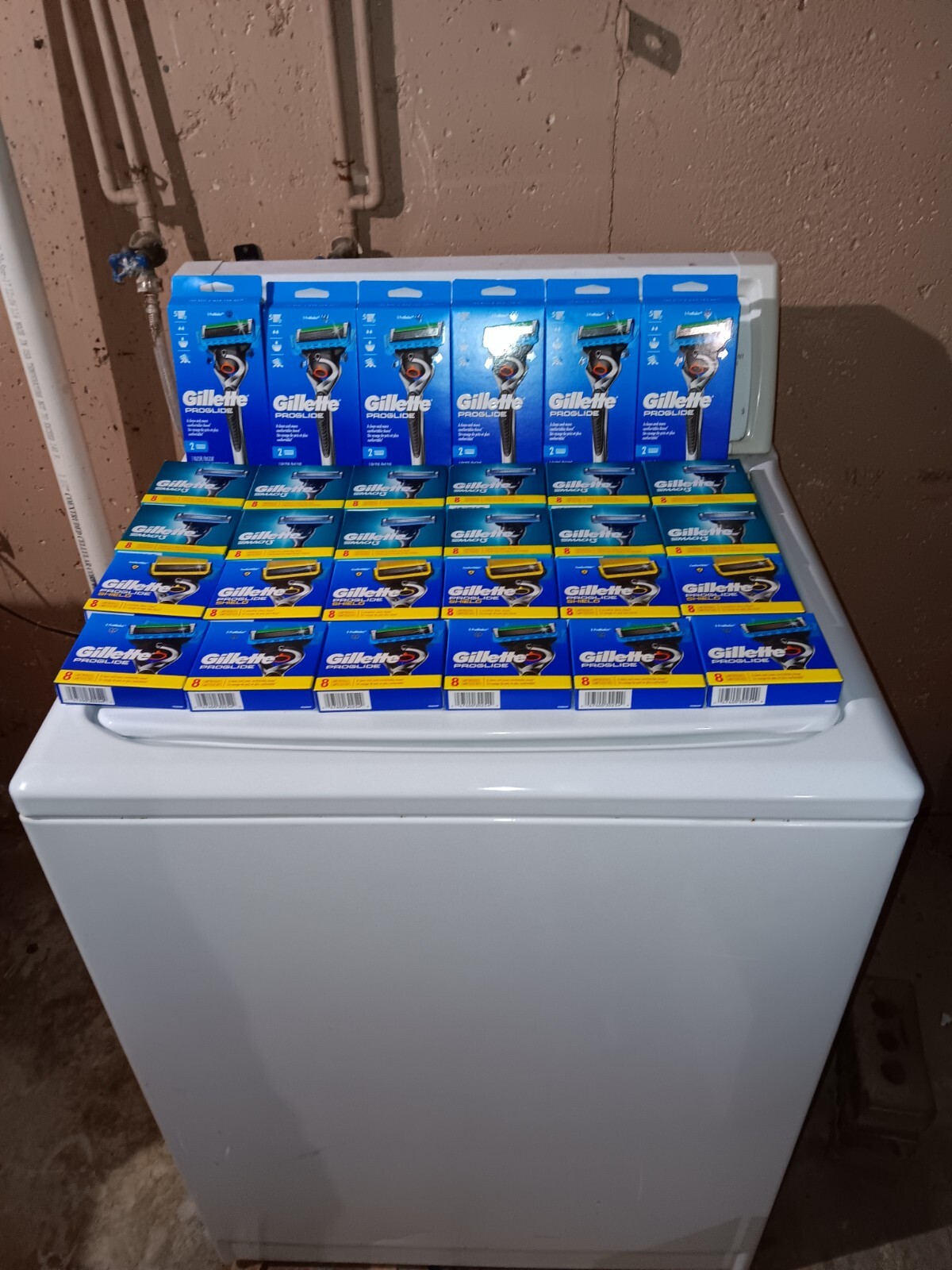 Gillette Proglide Shield Mach3 Bundle 6 Handles And 192 Total Blades ...