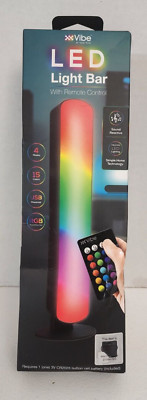 Vibe Essentials Multicolor LED Light Bar with Remote Control 11 Inches ...