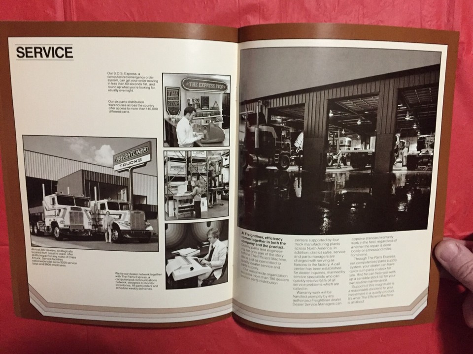 1981 FREIGHTLINER "THE EFFICIENT MACHINE" Truck Dealer Sales Brochure ...