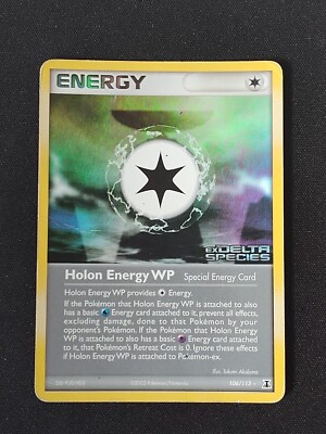 Holon Energy WP 106/113 Pokemon Delta Species Reverse Holo Foil Stamped ...