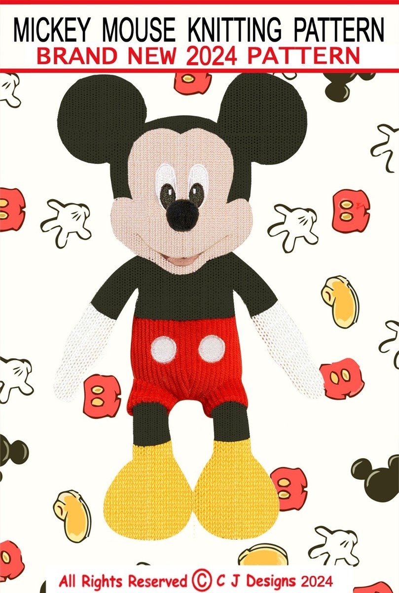 Mickey Mouse Knitting Pattern