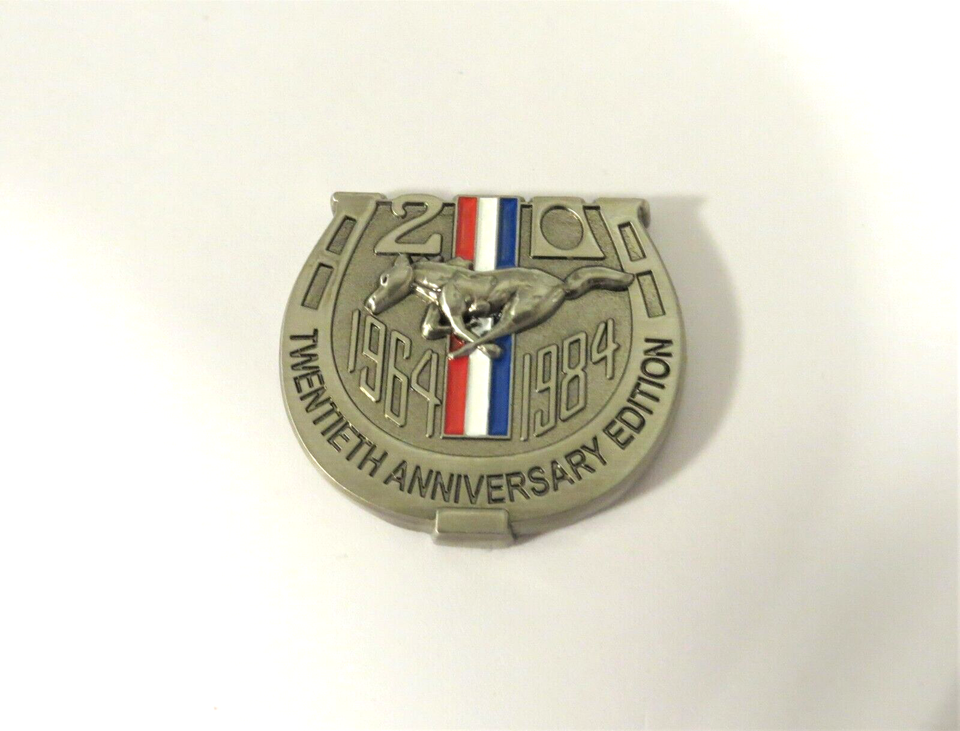 20th ANNIVERSARY - ORIGINAL FORD MUSTANG DASH PLAQUE AND LIMITED EMBLEM ...