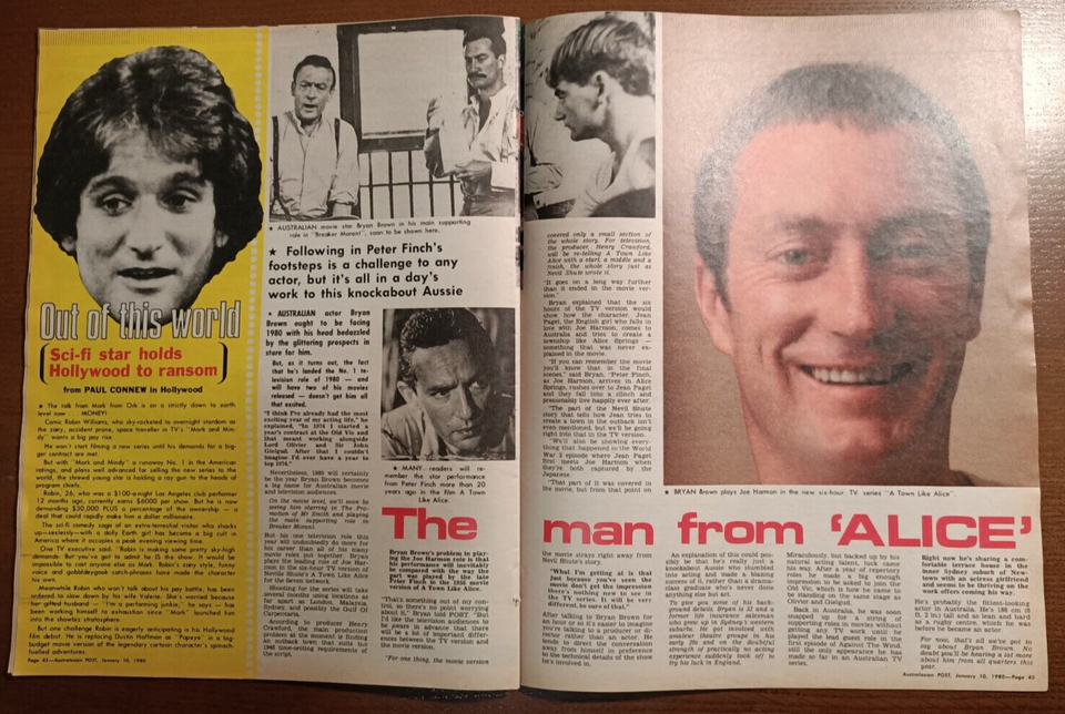 Australasian Post: January 10, 1980 - Magazine, NO STAPLES, Bryan Brown ...
