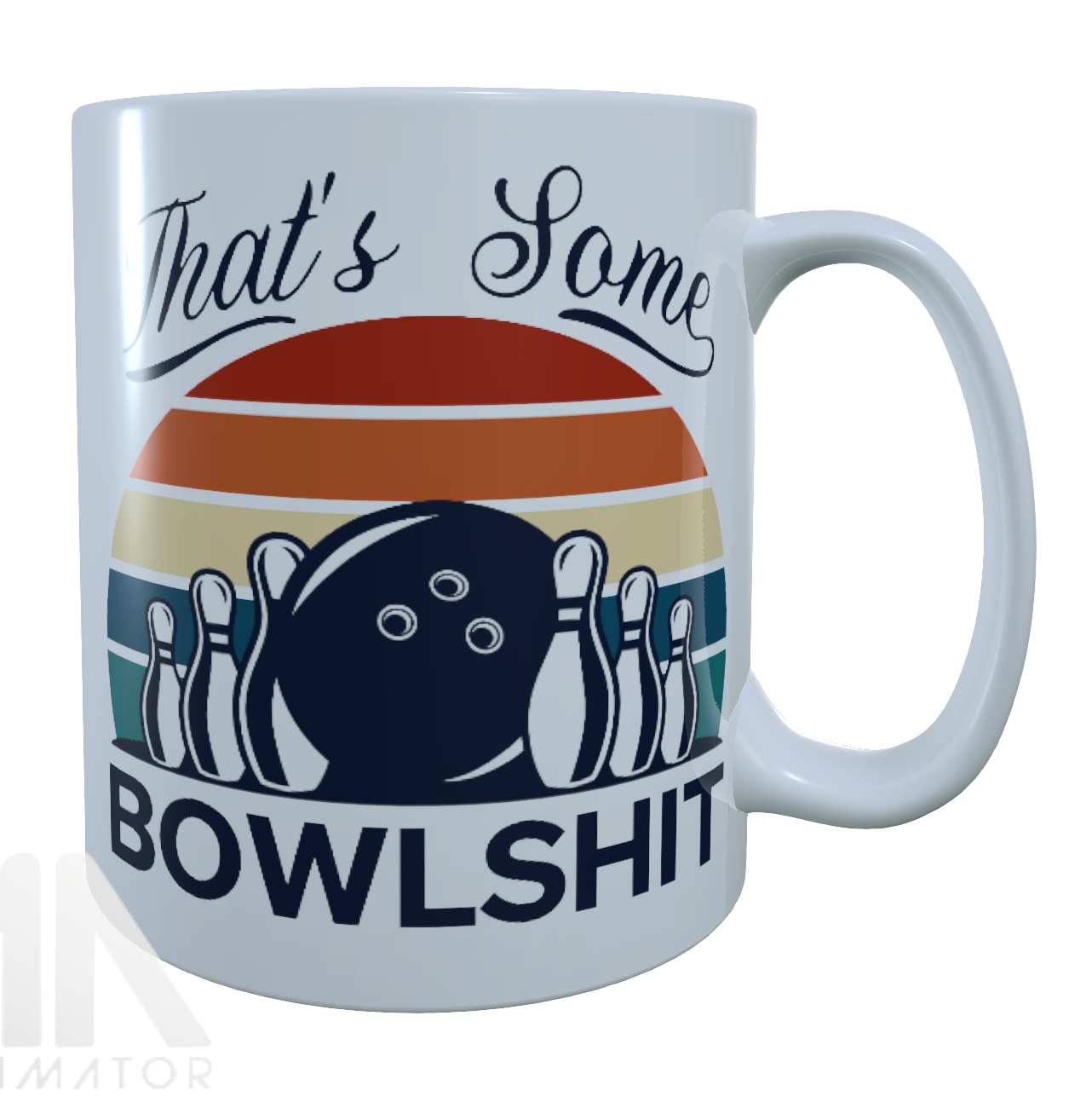 Bowling Mug Bowler Gifts "Thats Some Bowlshit" Mug Funny Bowling Coffee ...