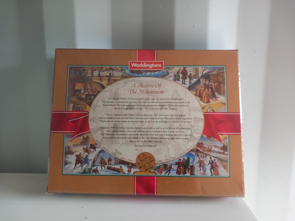 * 1000 piece Jigsaw Waddingtons super deluxe Christmas 1999 Hasbro BNIB ...