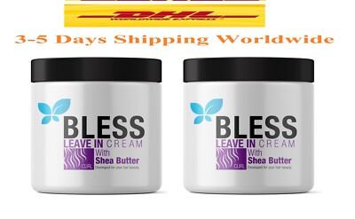 2X Bless Hair Cream& Leave in Conditioner Shea Butter Styling Curl ...