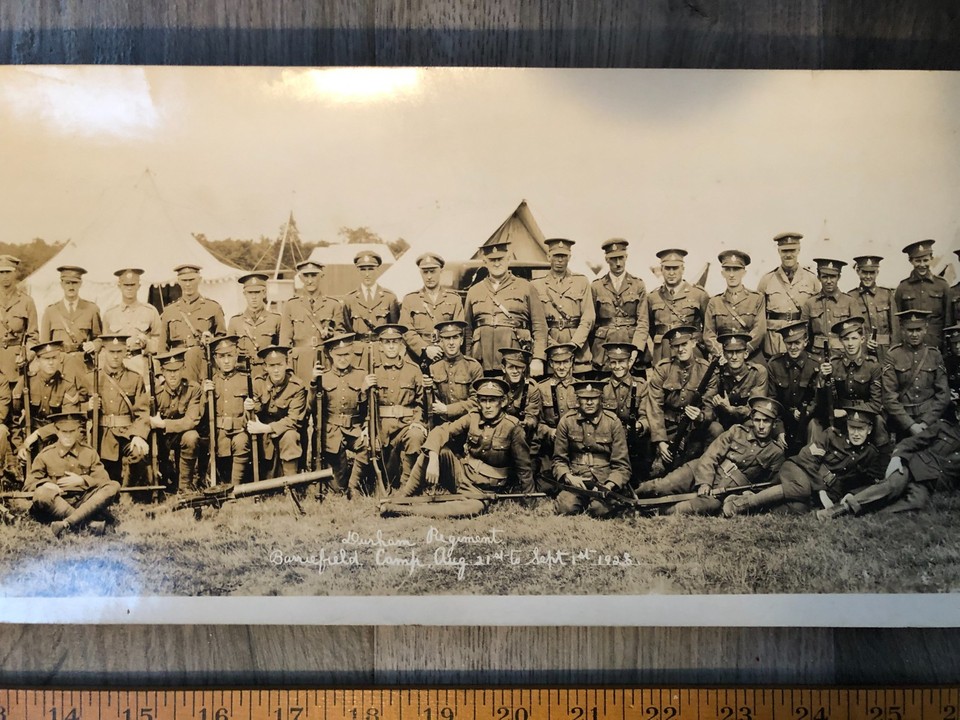 INTERWAR CANADIAN MILITARY PANORAMIC CAMP PICTURE 1929 DURHAM REGIMENT ...