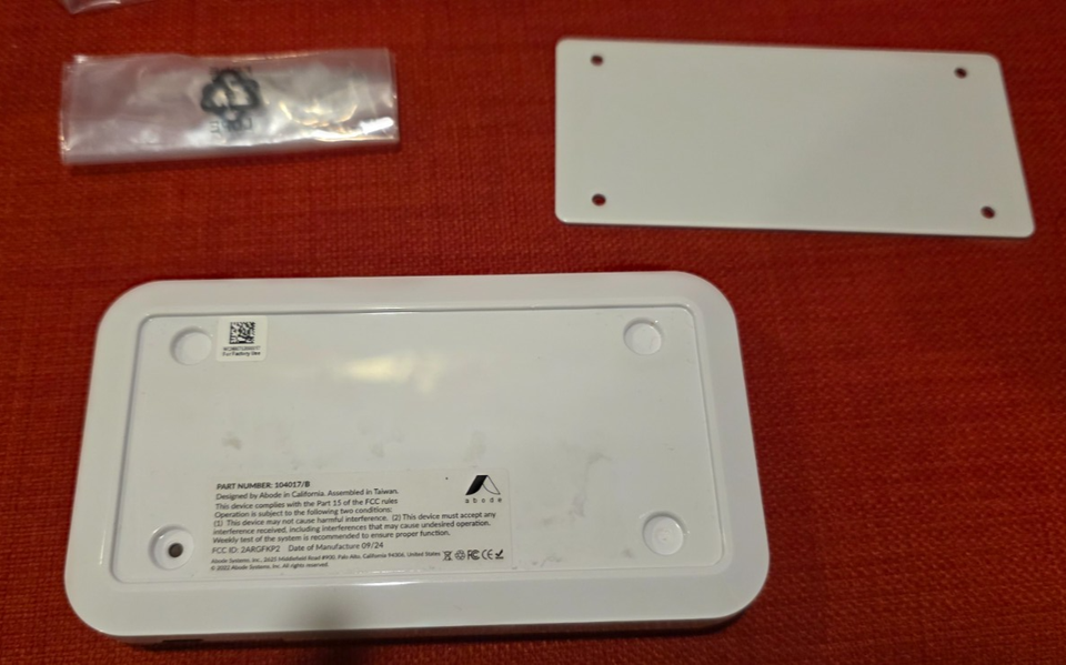 Complete Abode home security system with keypad, fob, cameras, motion ...