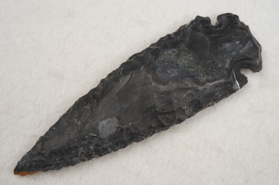 Touch of Color 4.7" Flint Spearhead Point Knife Blade Arrowhead I-543 ...