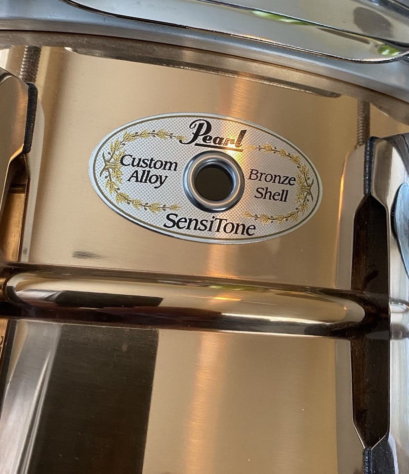 Pearl SensiTone 14x6.5" BRONZE Snare Drum- Immaculate Collector’s Condition | eBay