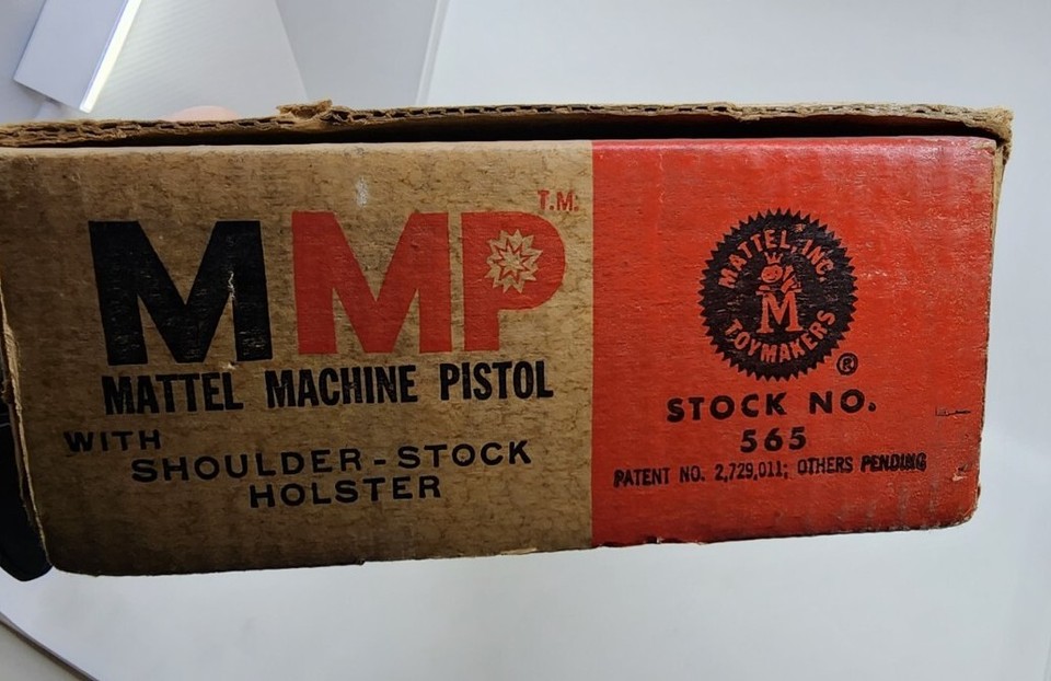 Vintage 1958 Mattel Machine Pistol MMP With Shoulder Stock Holster w ...