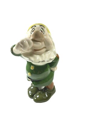 DISNEY Sneezy Dwarf Vtg Evan K Shaw American Pottery Figurine 1940s Snow White | eBay