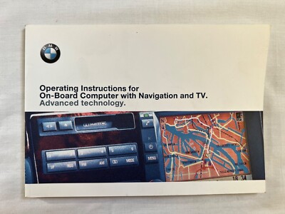 BMW E38 E39 OnBoard Computer Navigation & TV Manual GENUINE 01410002576 ...