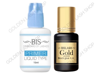 Eyelash Extension Adhesive BISLASH Gold Lash Glue Eyelash Extensions Lash Primer | eBay